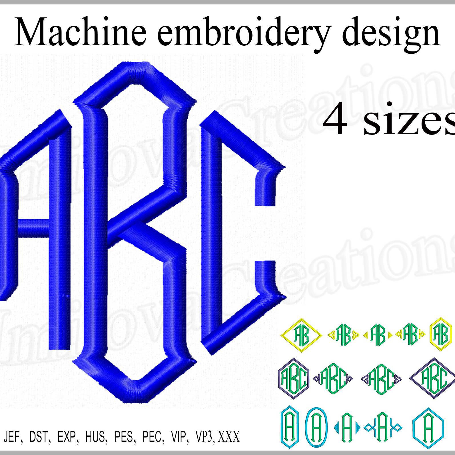 Machine embroidery designs Monogram embroidery fonts Letter | Inspire ...