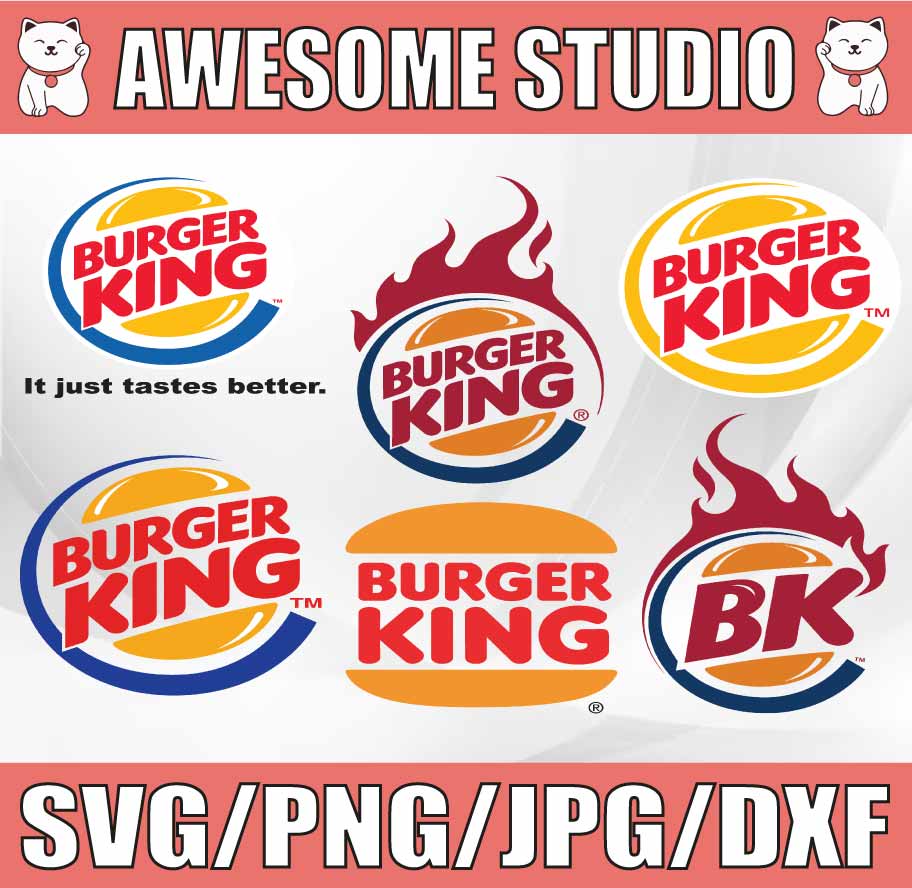 Burger King Logo Bundle SVG, PNG, JPG - Ready To Use, Sport - Inspire ...