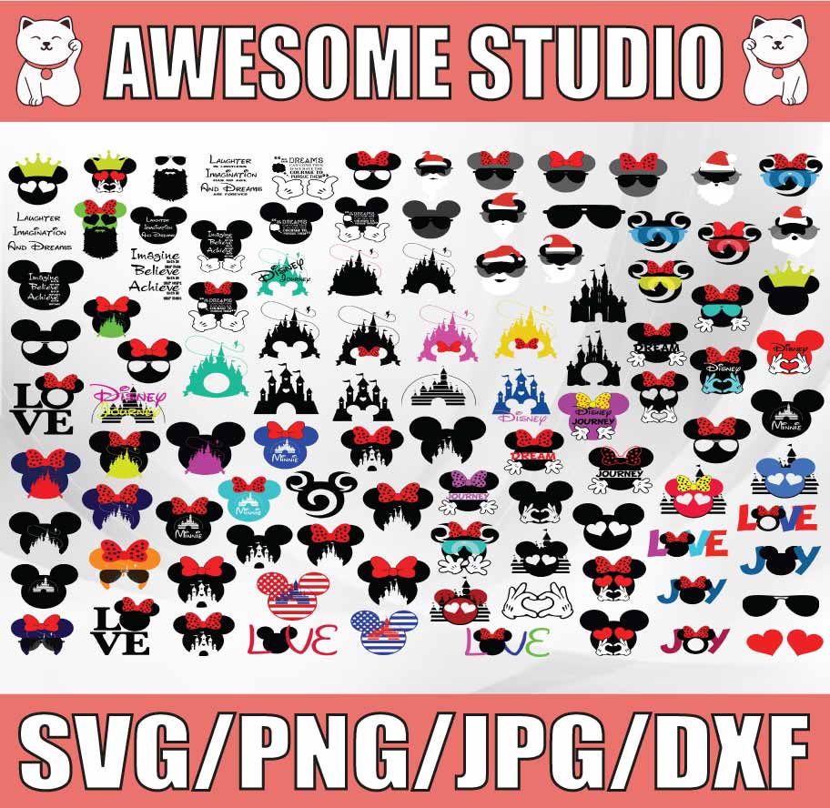 DISNEY SVG Bundle, Mickey SVG, Minnie svg, Disney svg, Sport | Inspire ...