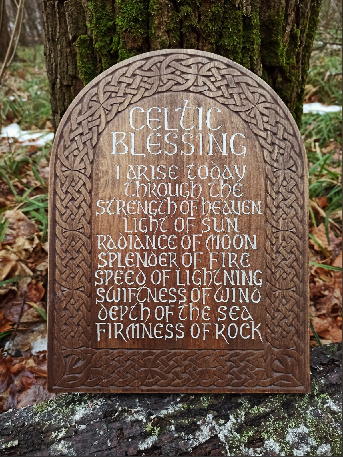 Panel Celtic blessing. Wall decor. | Inspire Uplift