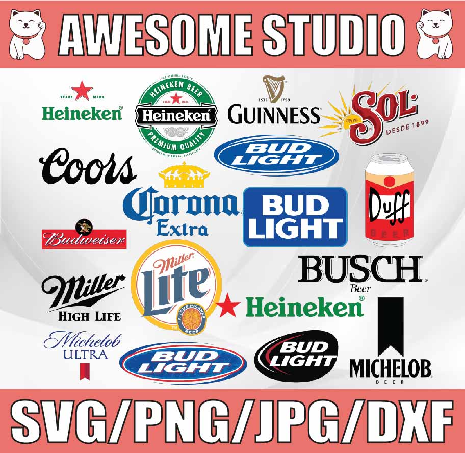 Beer Logos Bundle | SVG PNG EPS | Layered Vector File, Logo | Inspire ...