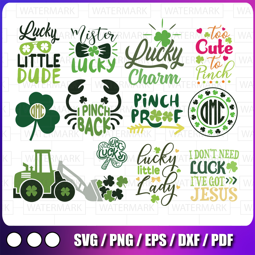 St. Patrick's Day SVG Bundle Clover Shamrock Pinch St Pattys | Inspire ...