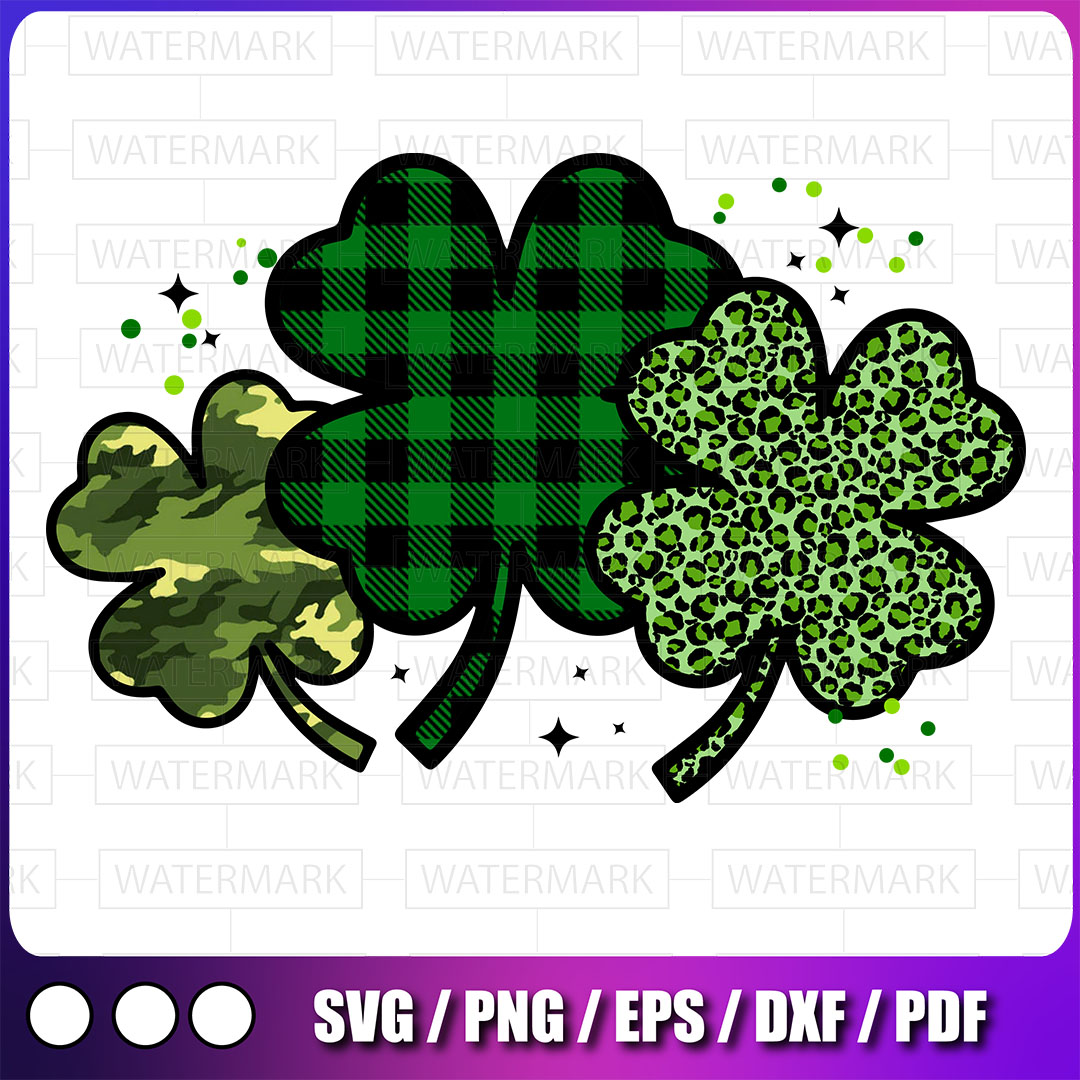Shamrock Leopard Camouflage Png, Plaid Green St Patrick Day | Inspire ...