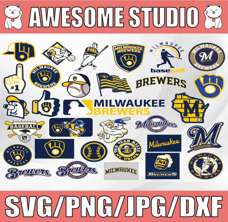 31 Files Milwaukee Brewers SVG Files, Cut Files, Baseball Cl | Inspire ...