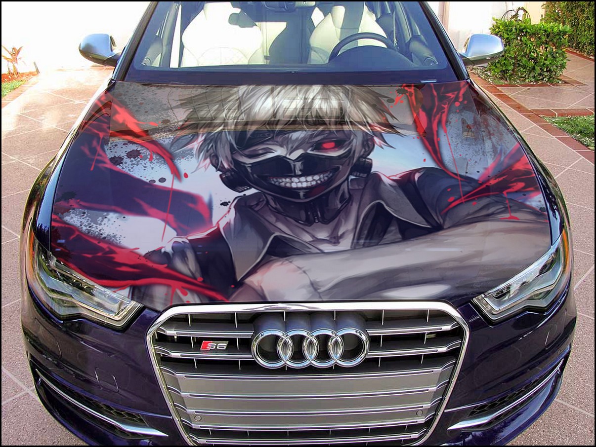 Vinyl Car Hood Wrap Full Color Graphics Decal Tokyo Ghoul St - Inspire ...