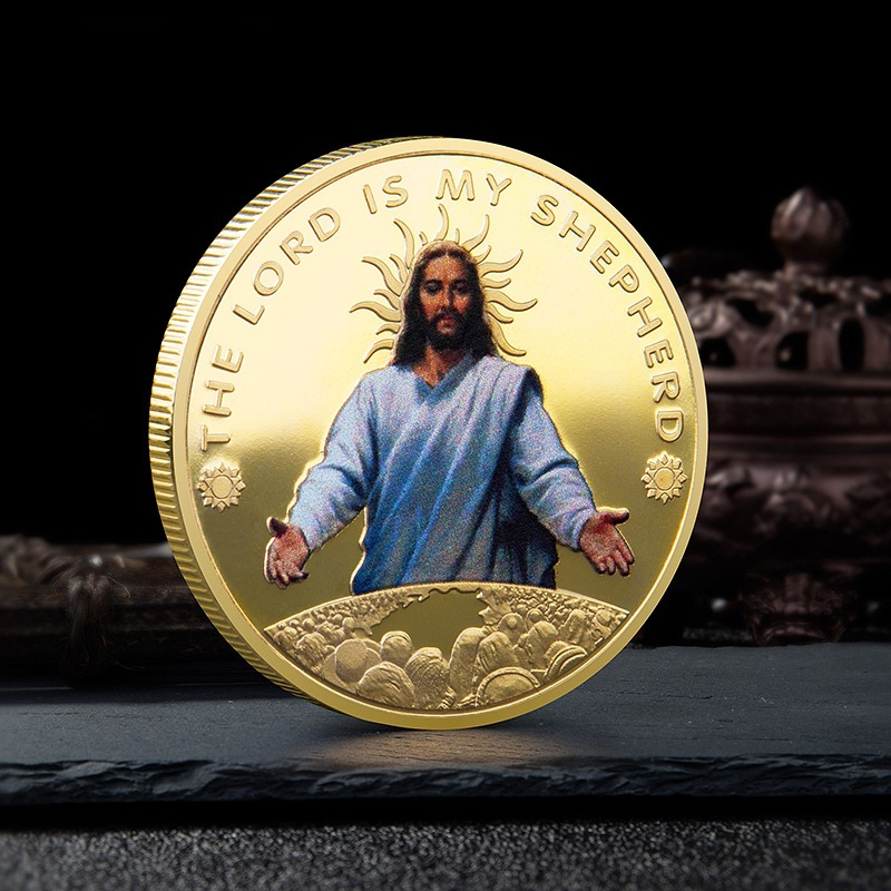 Jesus Christ Religion Gold Silver Plated Commemorative Coin - Inspire ...