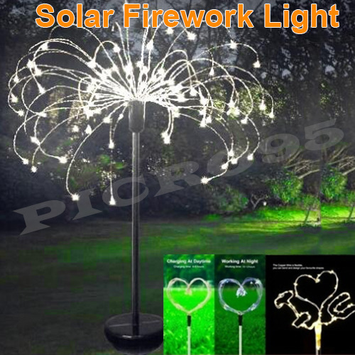Solar Fireworks String Lights Outdoor Waterproof Decorative - Inspire ...
