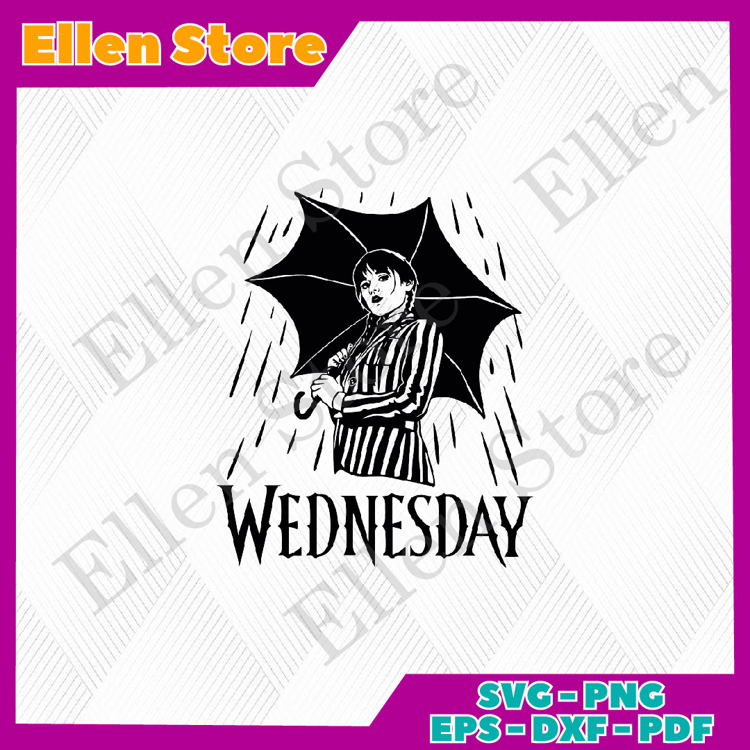 Wednesday Addams Svg Best Graphic Designs Cutting Files | Inspire Uplift