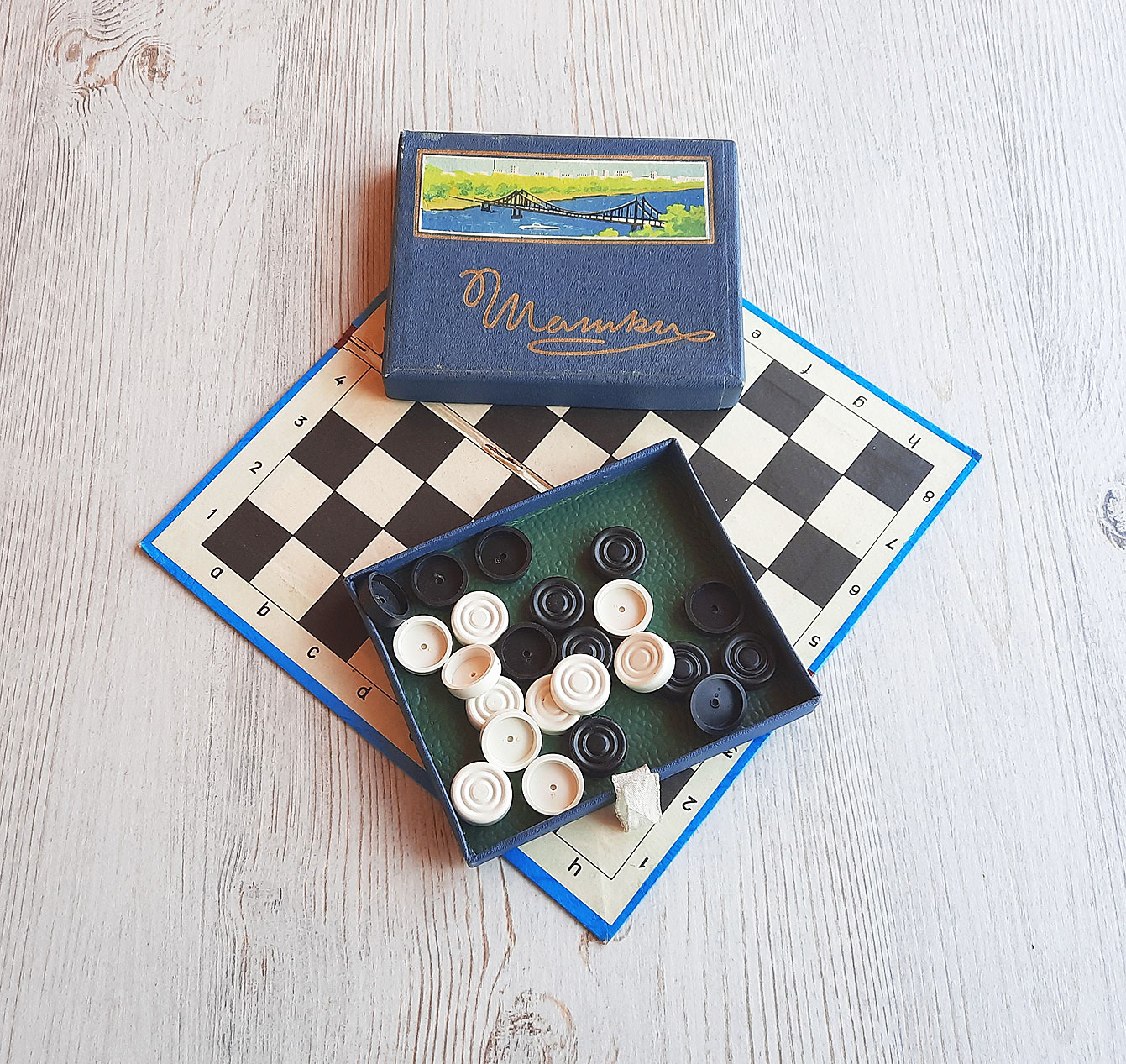 Soviet travel checkers set game vintage - pocket draughts ma | Inspire ...