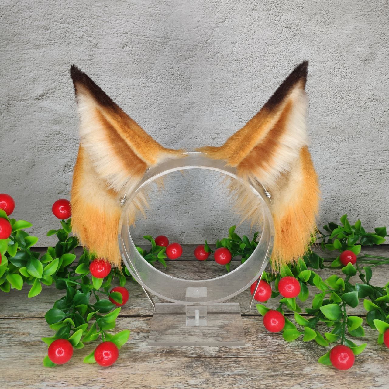 MTO Peach Fox Ears Headband - Inspire Uplift