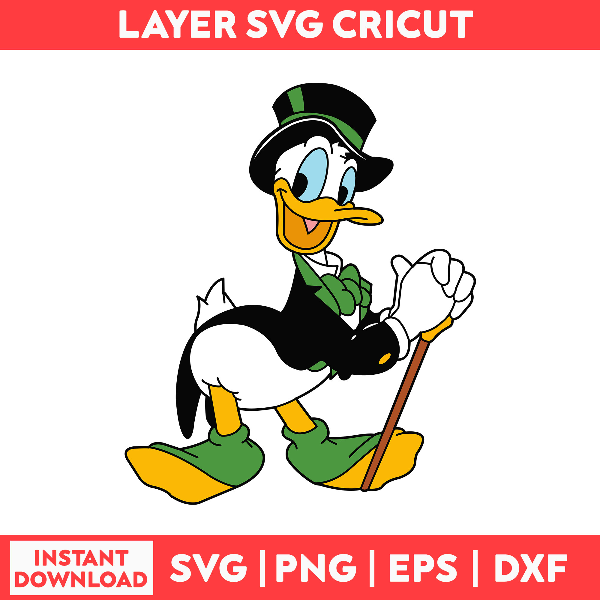 Donald Duck Wreath Clip Art, Disney Family St Patricks, Sain | Inspire ...