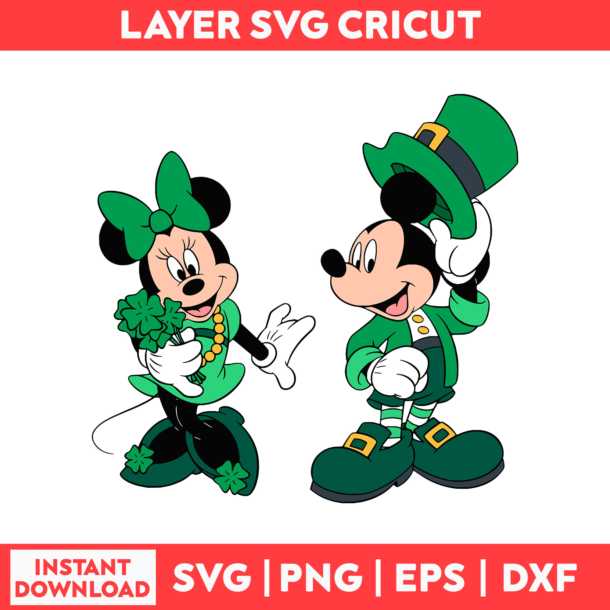 Happy St Paddy Disney Mickey Mouse Clip Art, Disney Family S | Inspire ...