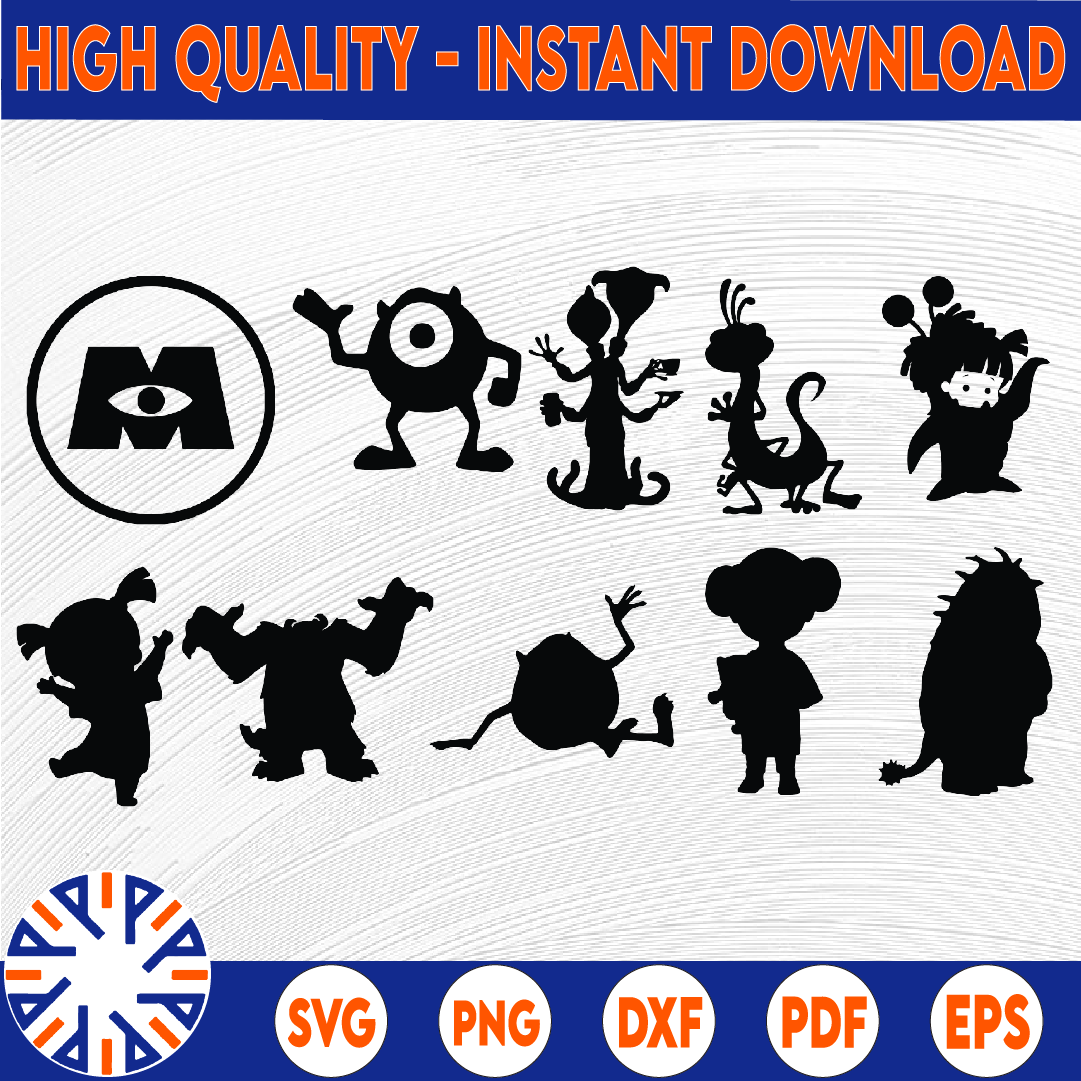 Monsters Inc svg, Disney svg, Monsters Inc cut file, Disney | Inspire ...