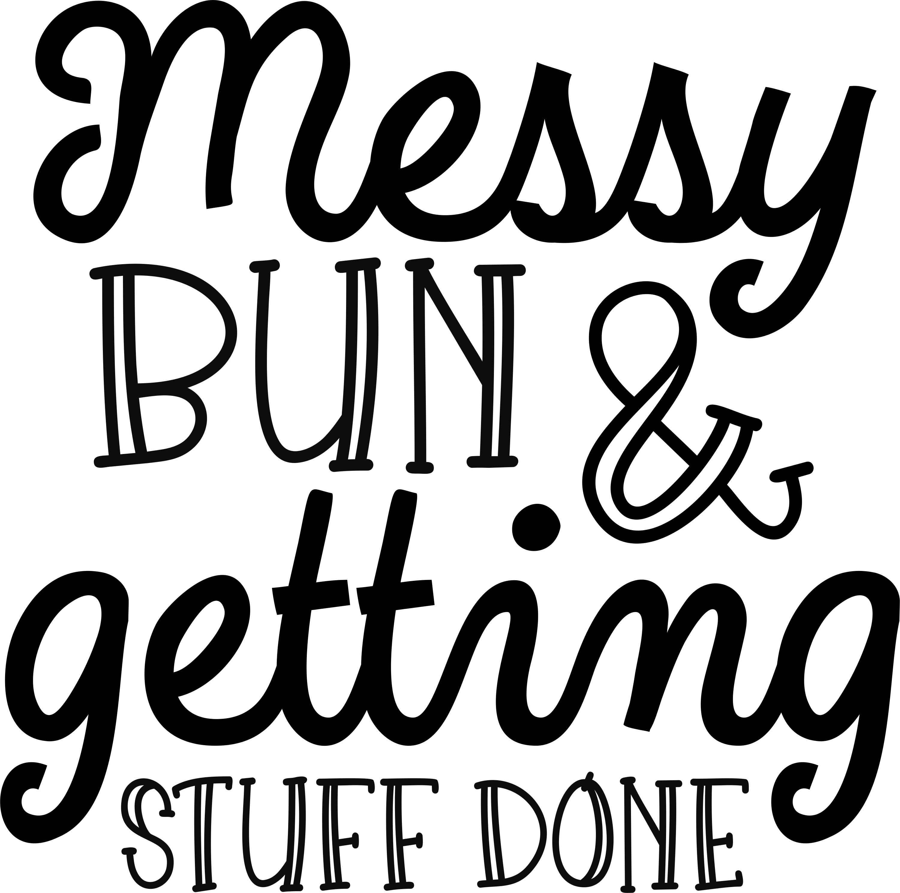 "Messy run & getting stuff done" SVG, Mums day svg - Inspire Uplift