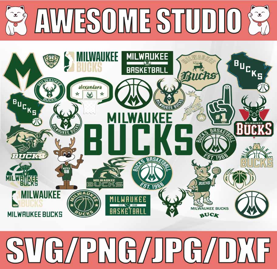 32 Files Milwaukee Bucks SVG, NBA svg,Milwaukee svg, Bucks s | Inspire ...
