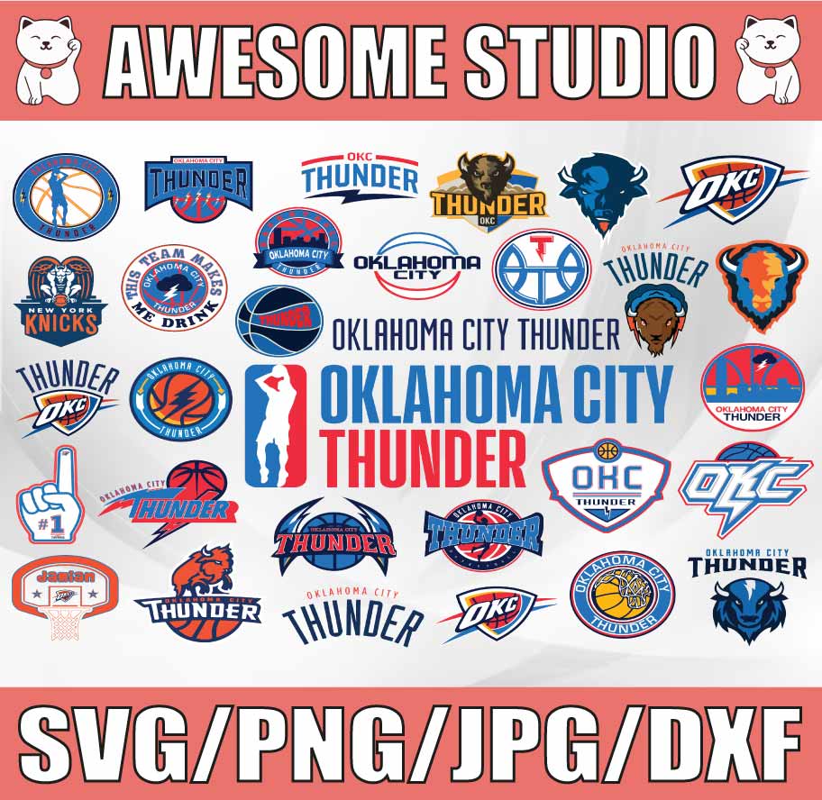 33 Files NBA Oklahoma City Thunder, Oklahoma svg, basketball | Inspire ...