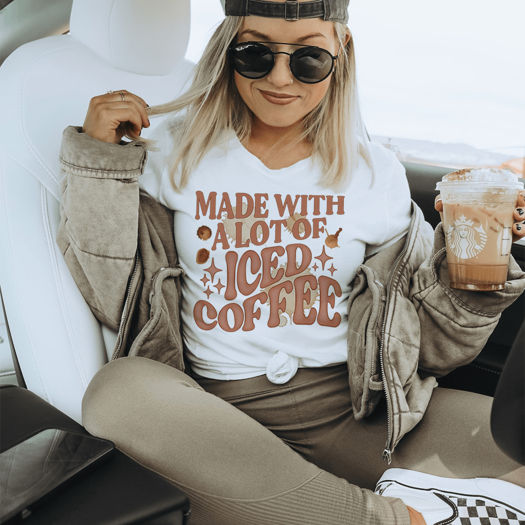 Made With A Lot Of Iced Coffee Tee | Inspire Uplift