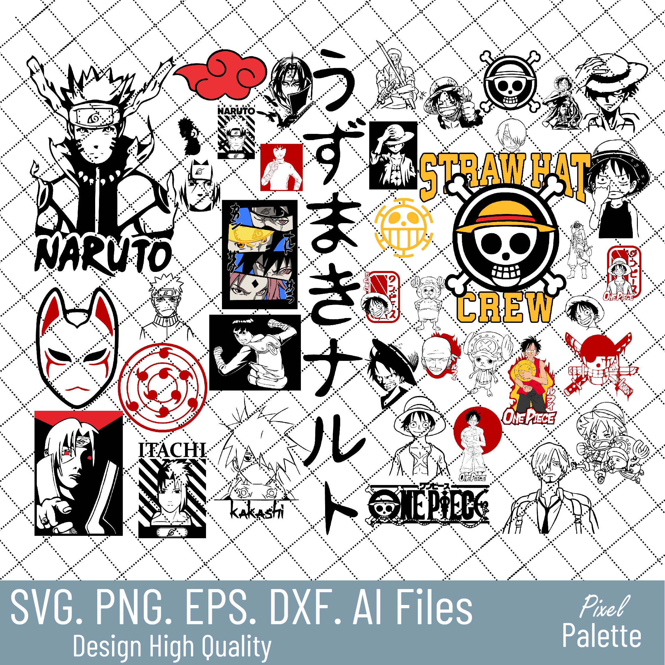 Anime Cartoon Svg Bundle, Anime, Cartoons, Manga, Japanese C - Inspire ...