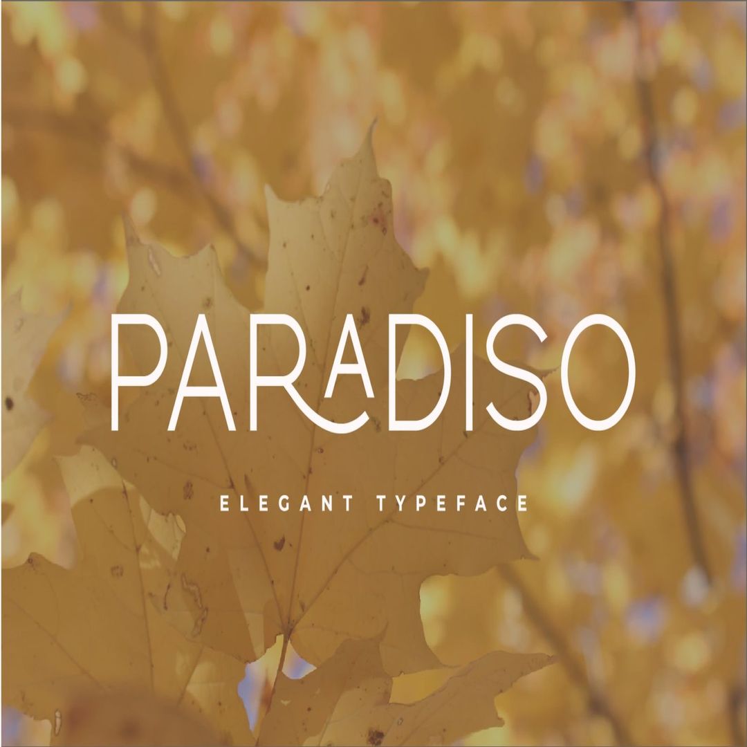 Paradiso Typeface Trending Fonts - Digital Font | Inspire Uplift