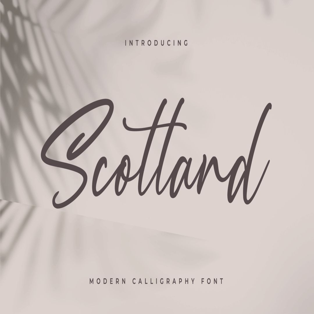 Scotland – Modern Calligraphy Trending Fonts - Digital Font | Inspire ...