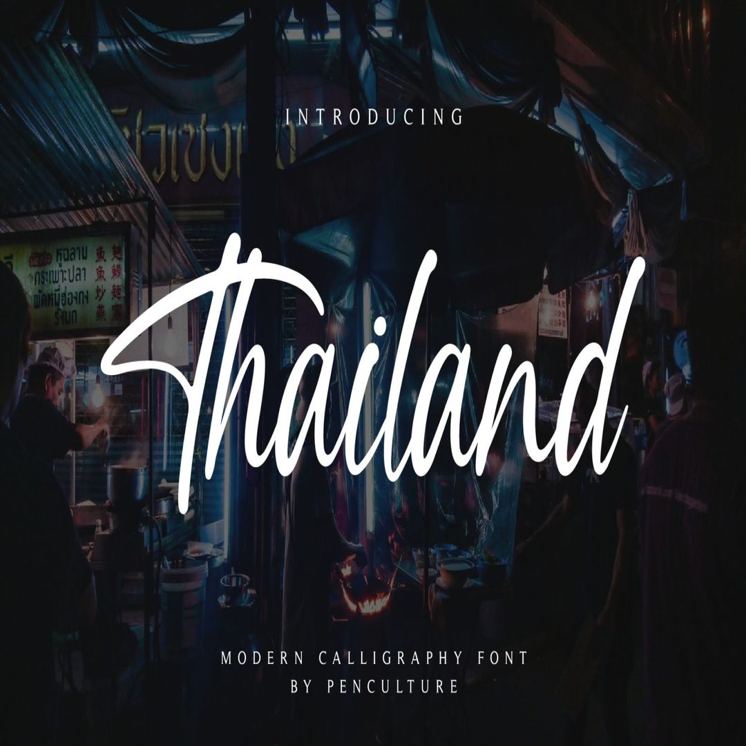 Thailand Script Trending Fonts - Digital Font | Inspire Uplift