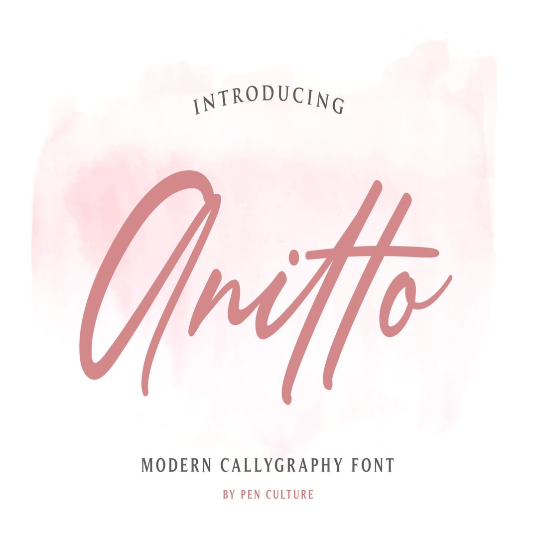 Anitto – Calligraphy Font Trending Fonts - Digital Font | Inspire Uplift