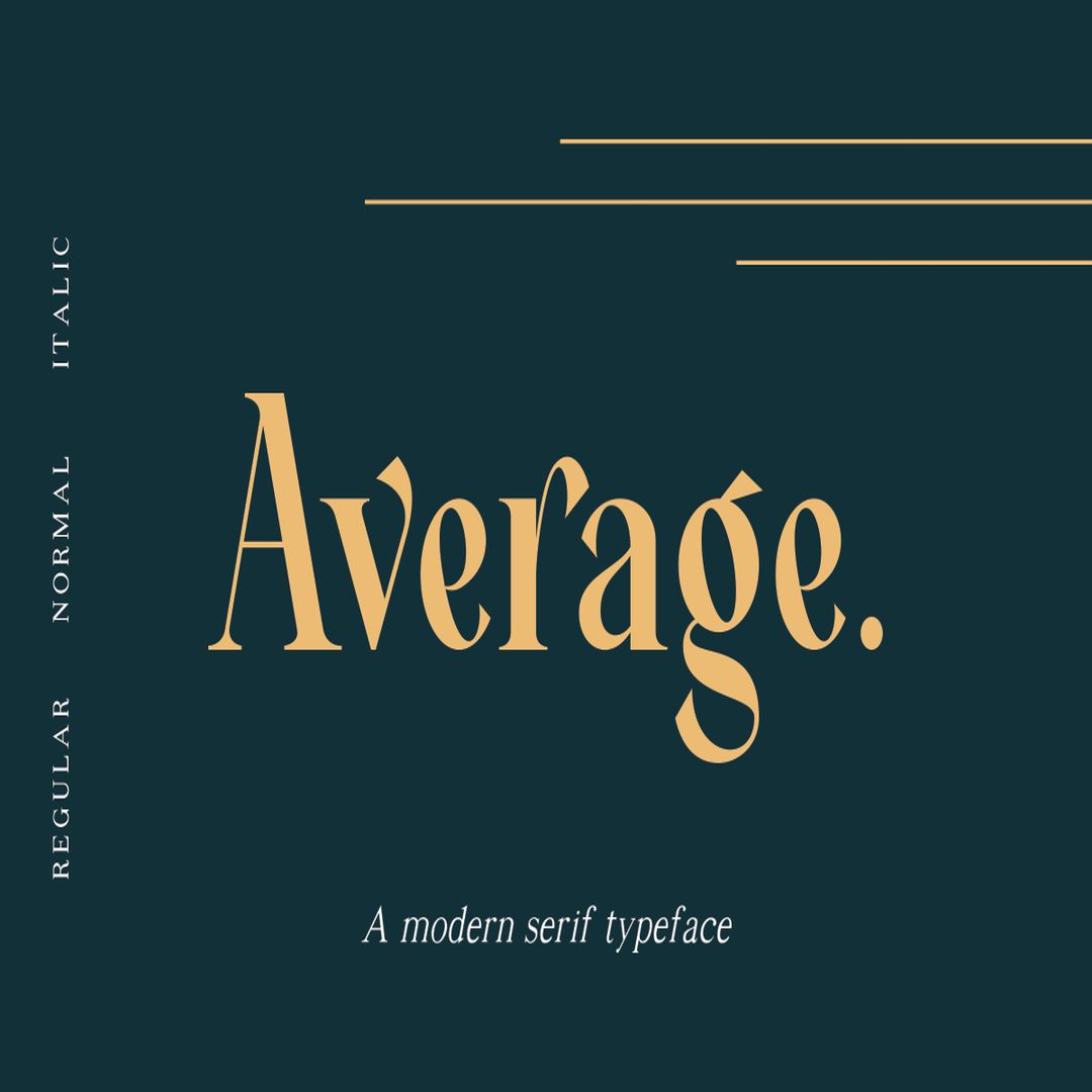 Average – Modern Serif Typeface Trending Fonts - Digital Fon | Inspire ...