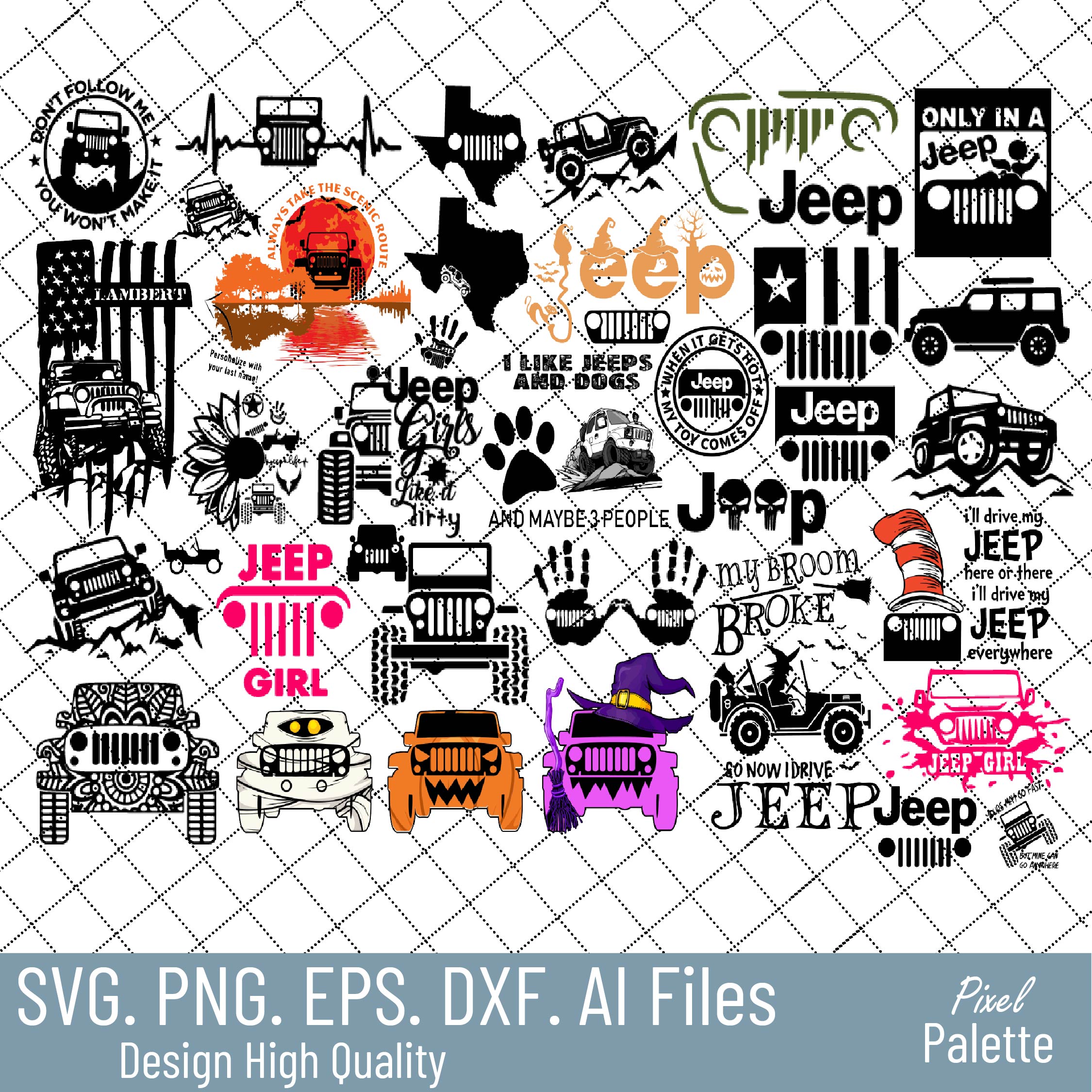 Jeep Bundle Svg, Jeep Svg, Vector File, Instant Download | Inspire Uplift