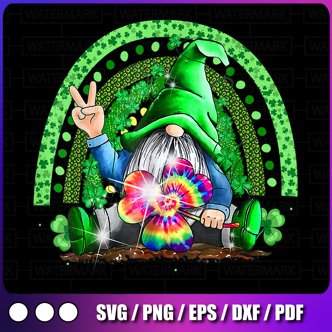 Cute Lucky Rainbow Gnome PNG, Happy St Patricks Day Png, Rai - Inspire ...