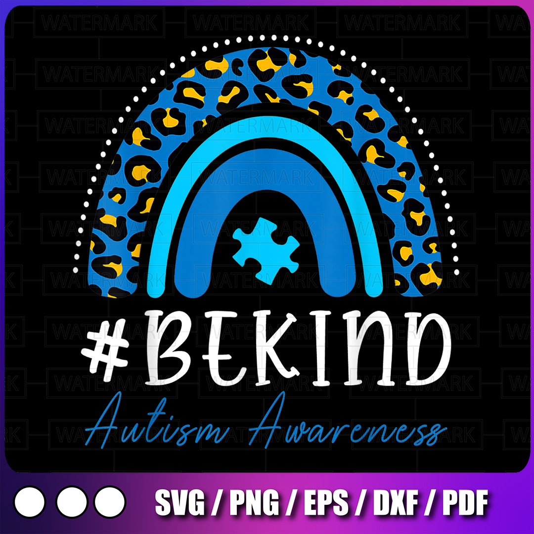 Be Kind Autism Awareness PNG, Autism Png, Be Kind Rainbow PN | Inspire ...