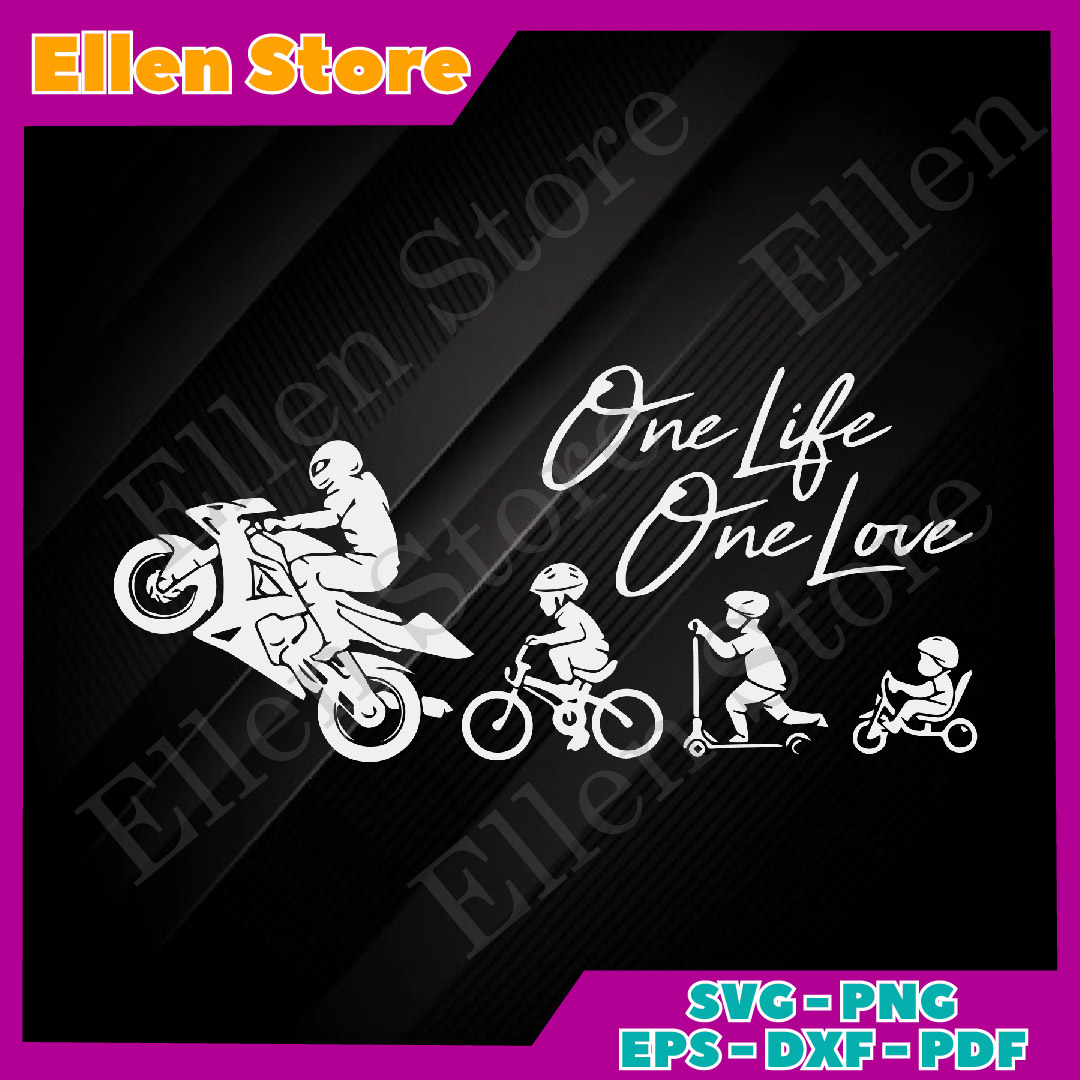 One Life One Love Svg Trending Svg, Motorcycle Svg, Biker Sv - Inspire ...