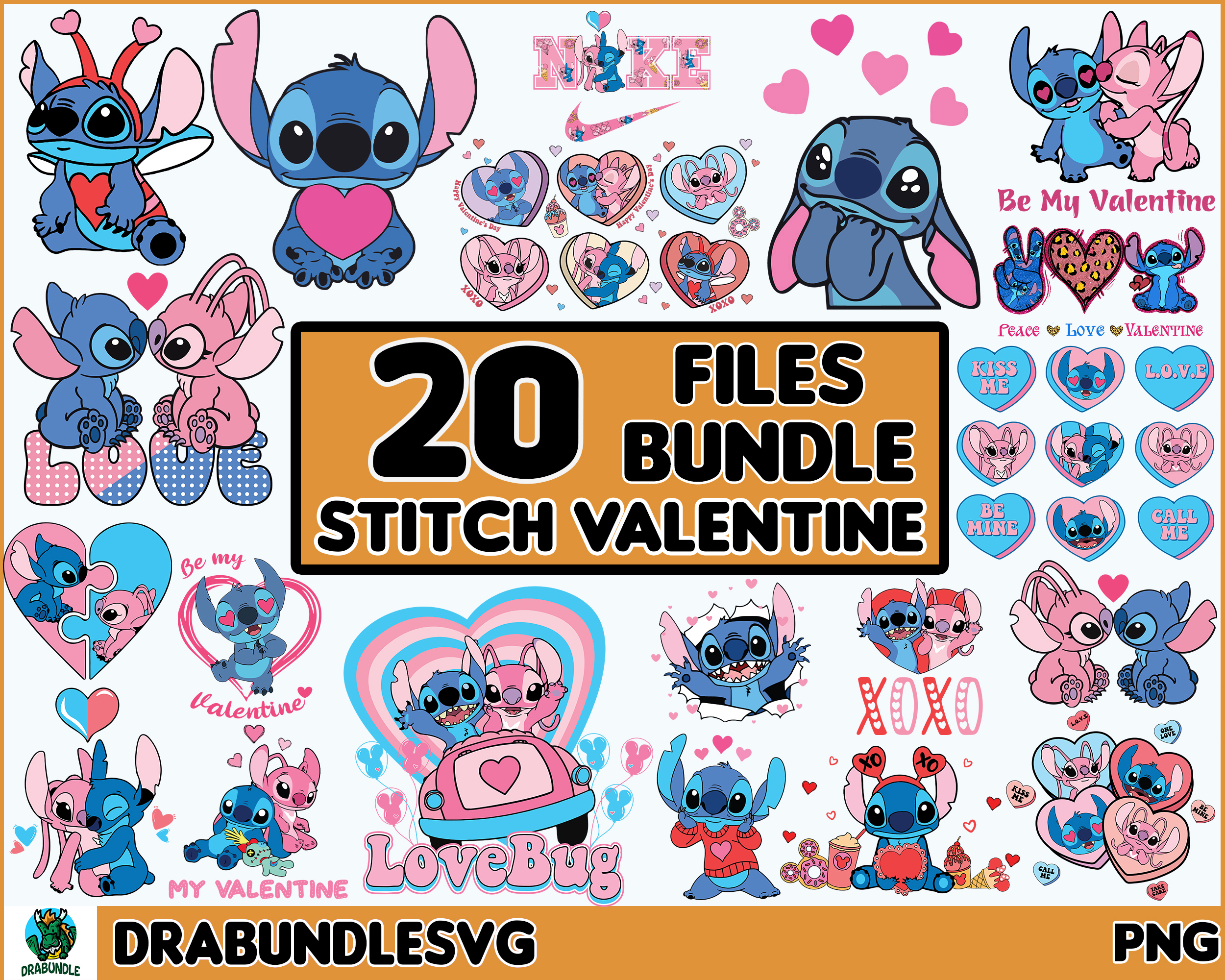 20 Stitch Valentine Svg, Stitch Svg, Lilo and stitch svg, Lo | Inspire ...