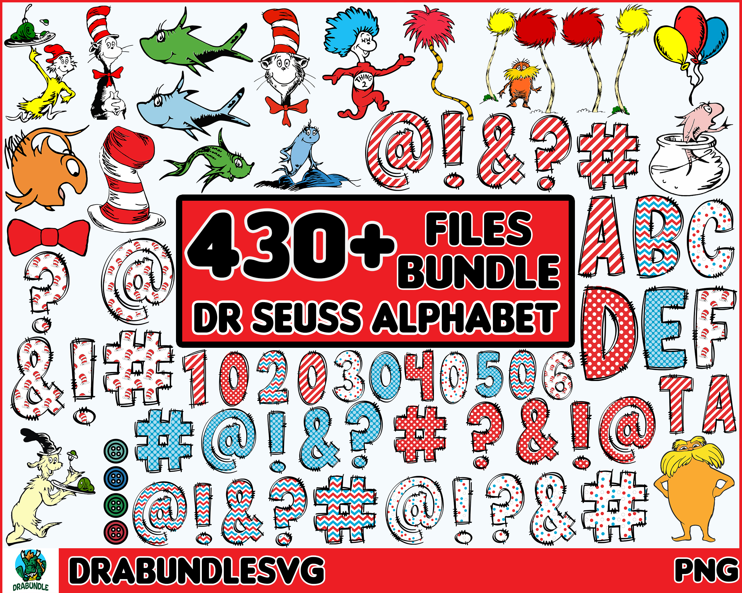 Seuss Alphabet Letters