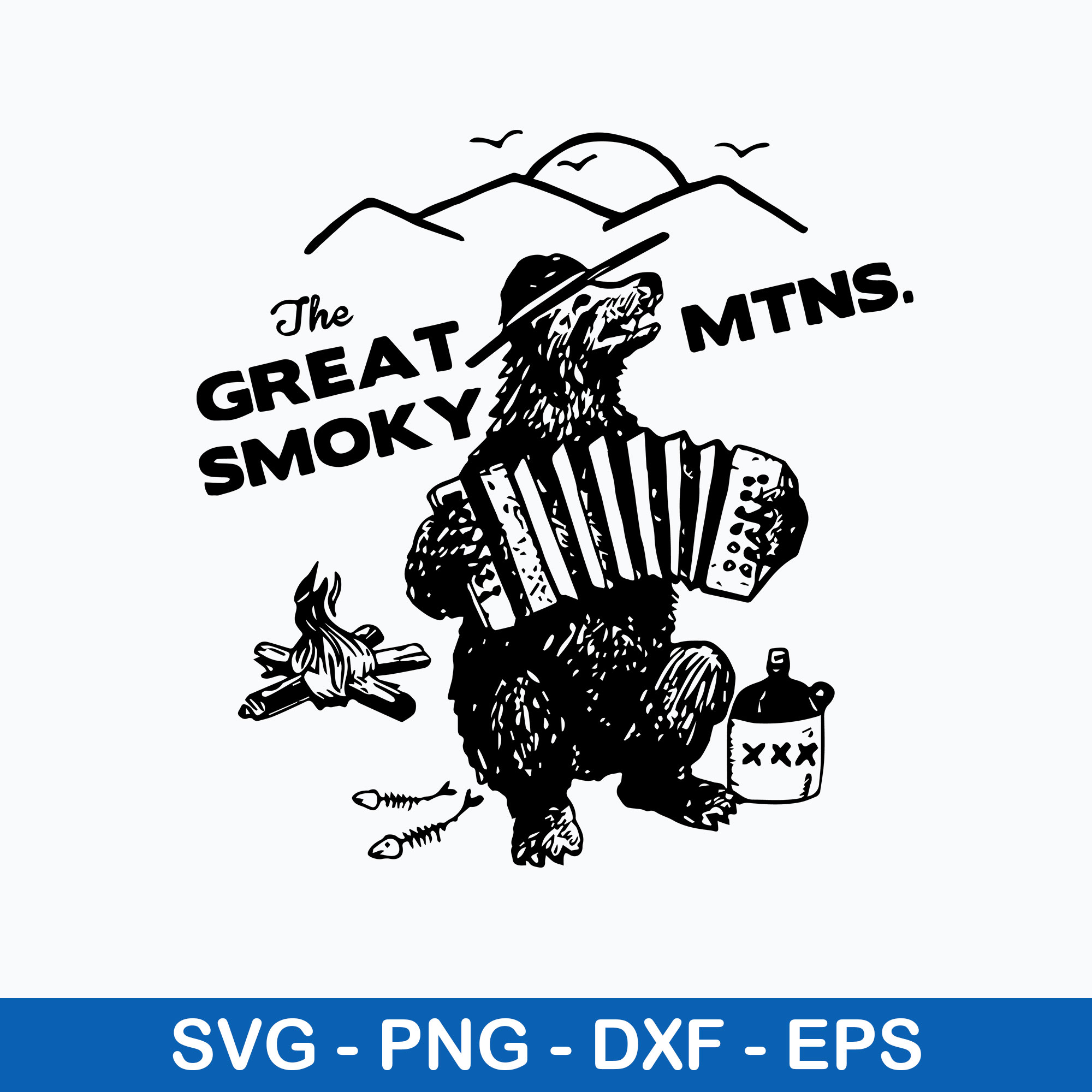 Great Smoky Mountains Svg, National Park Svg, Smokey The Bea | Inspire ...