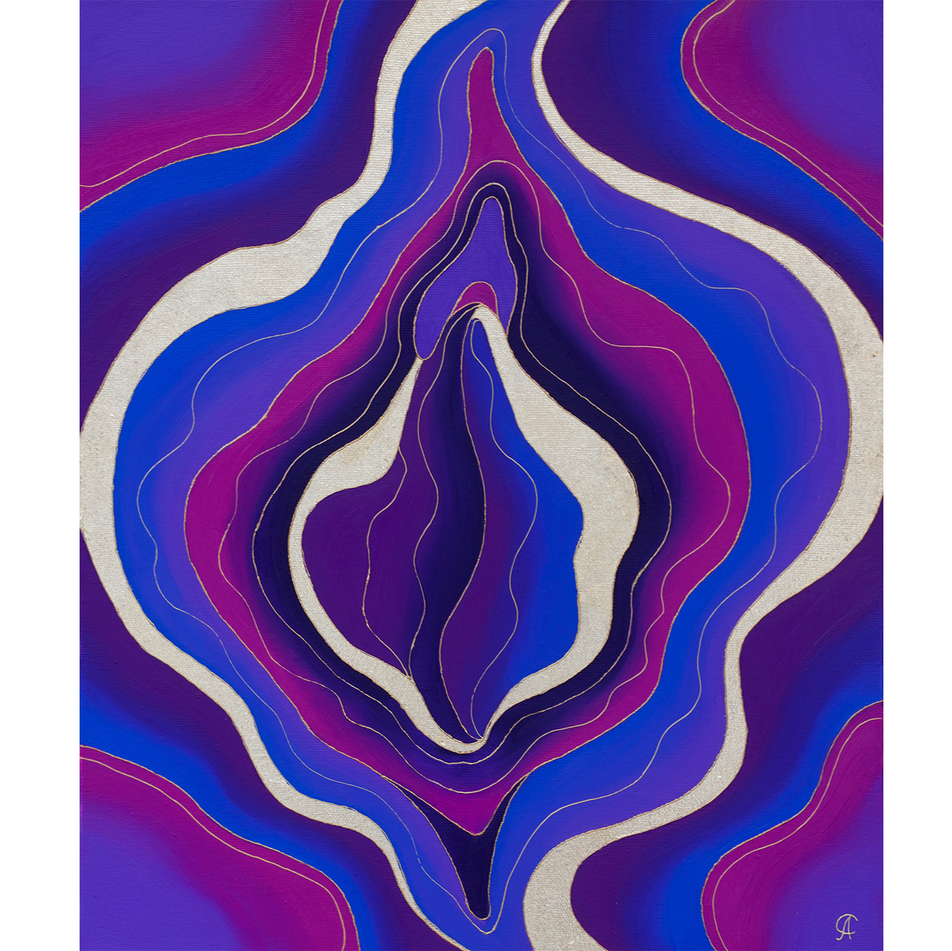 Vulva Painting Yoni Original Artwork Feminist Wall Art OIl C | Inspire ...