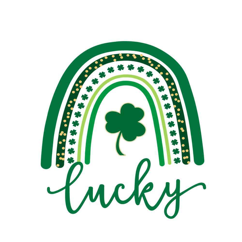St Patrick's Day Lucky Rainbow SVG Files Silhouette DIY Craf | Inspire ...