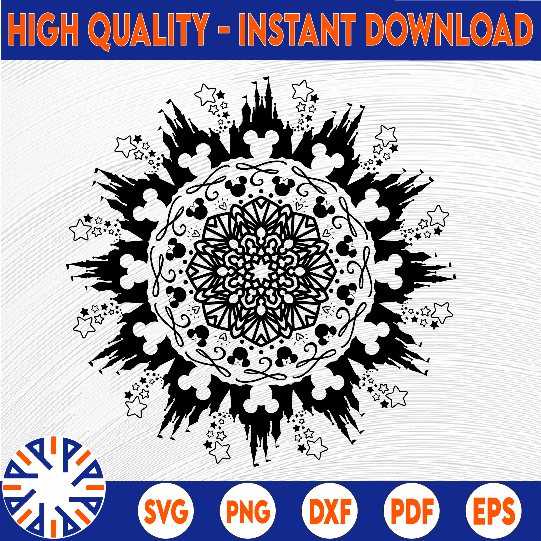 Mickey Mouse SVG, Disney Mandala SVG, Mickey Mandala SVG, Mi | Inspire ...