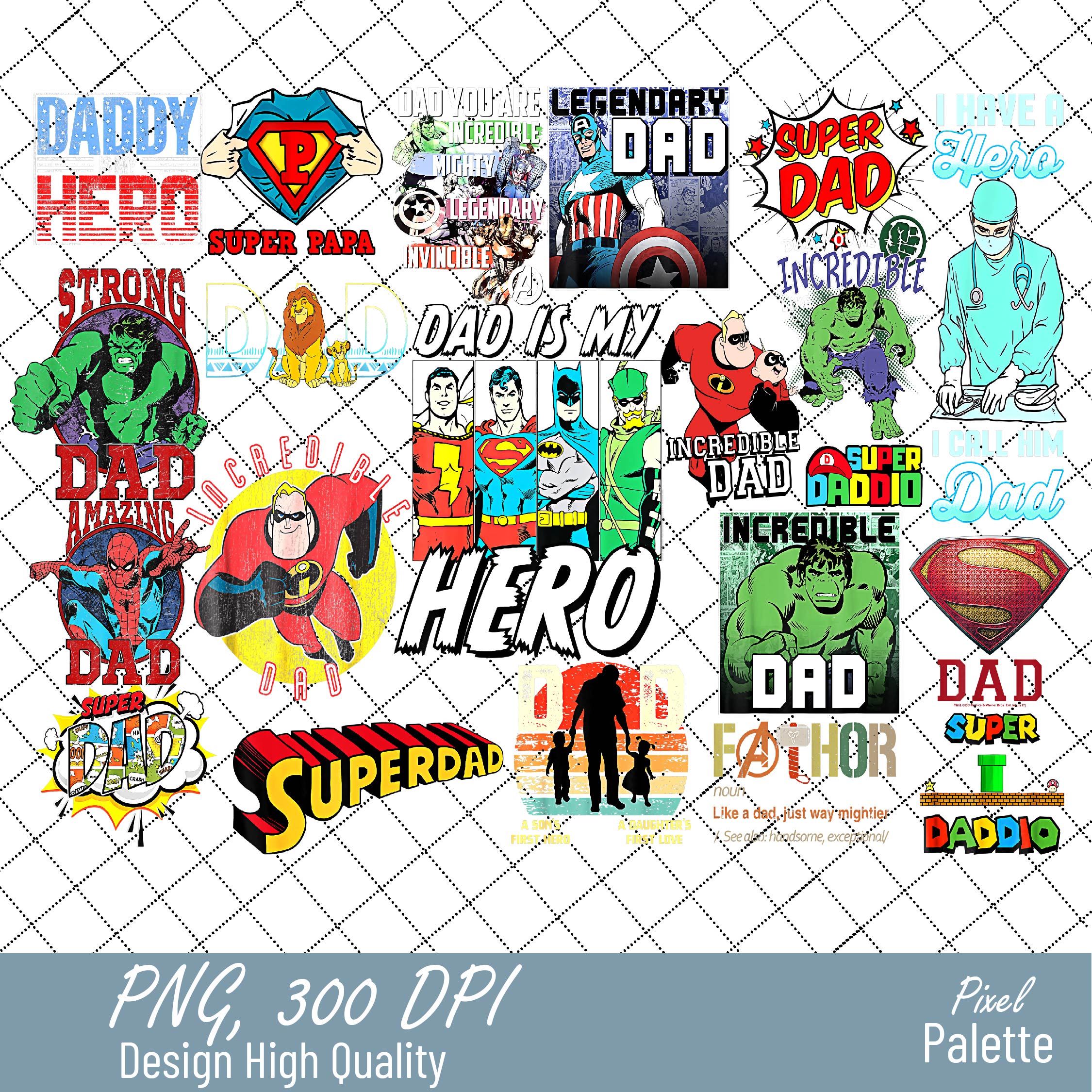 Dad Png Bundle, Fathers Day Png, Daddy Png Bundle, Father Pn - Inspire ...