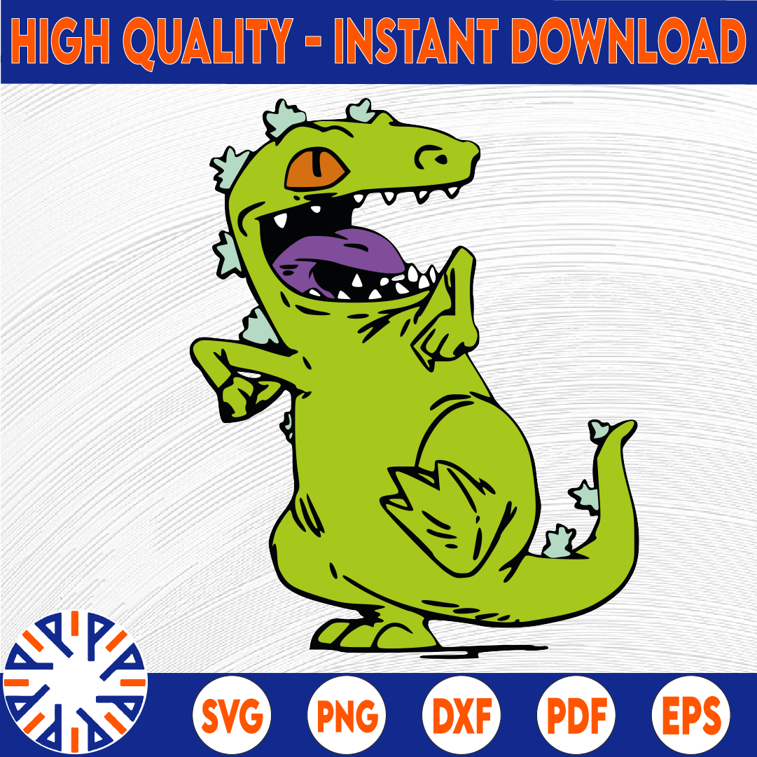 Reptar Rugrats SVG,png, dxf, Cricut, Silhouette Cut File, In - Inspire ...