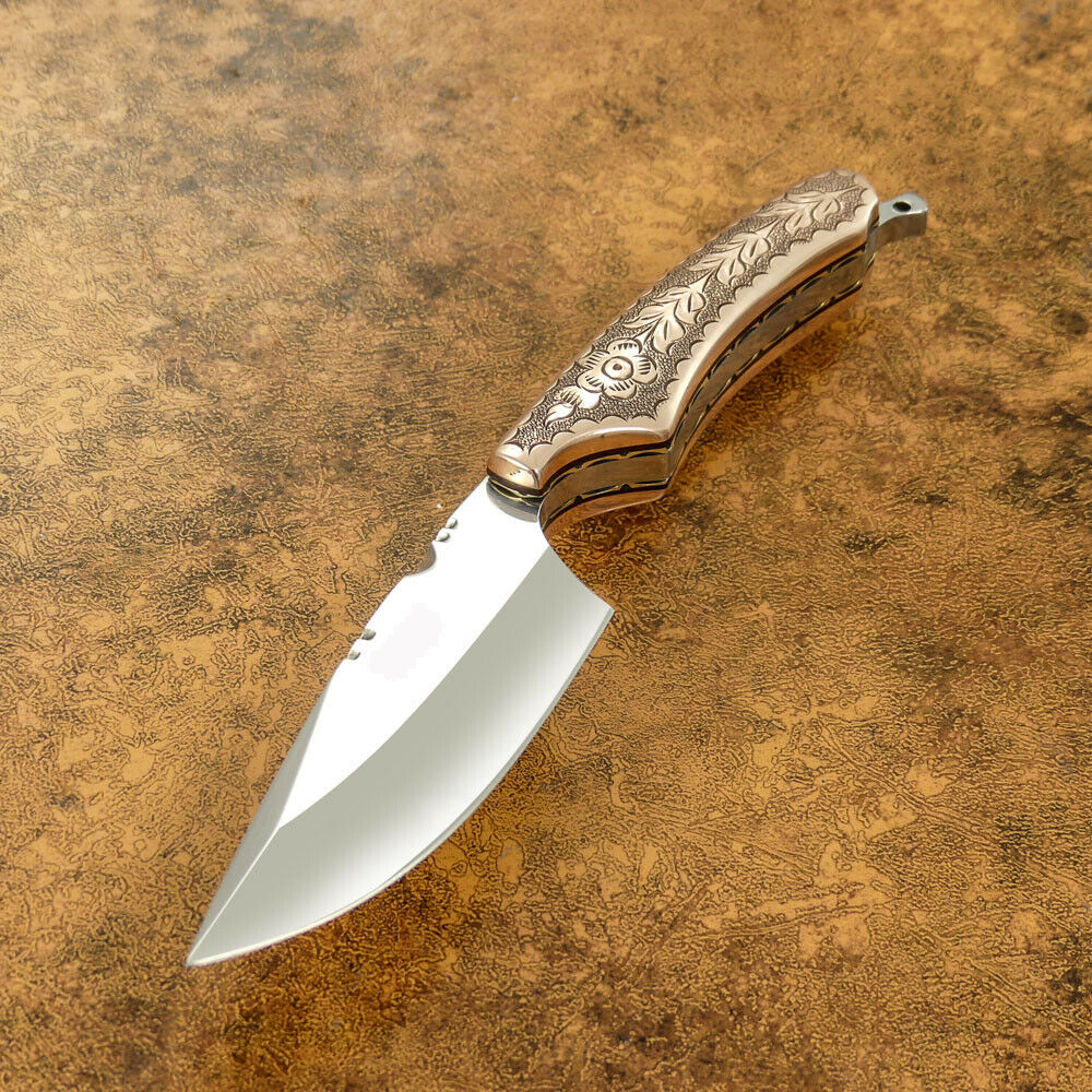 CUSTOM HAND MADE D2 STEEL FULLER ART FULL TANG KNIFE COPPER | Inspire ...
