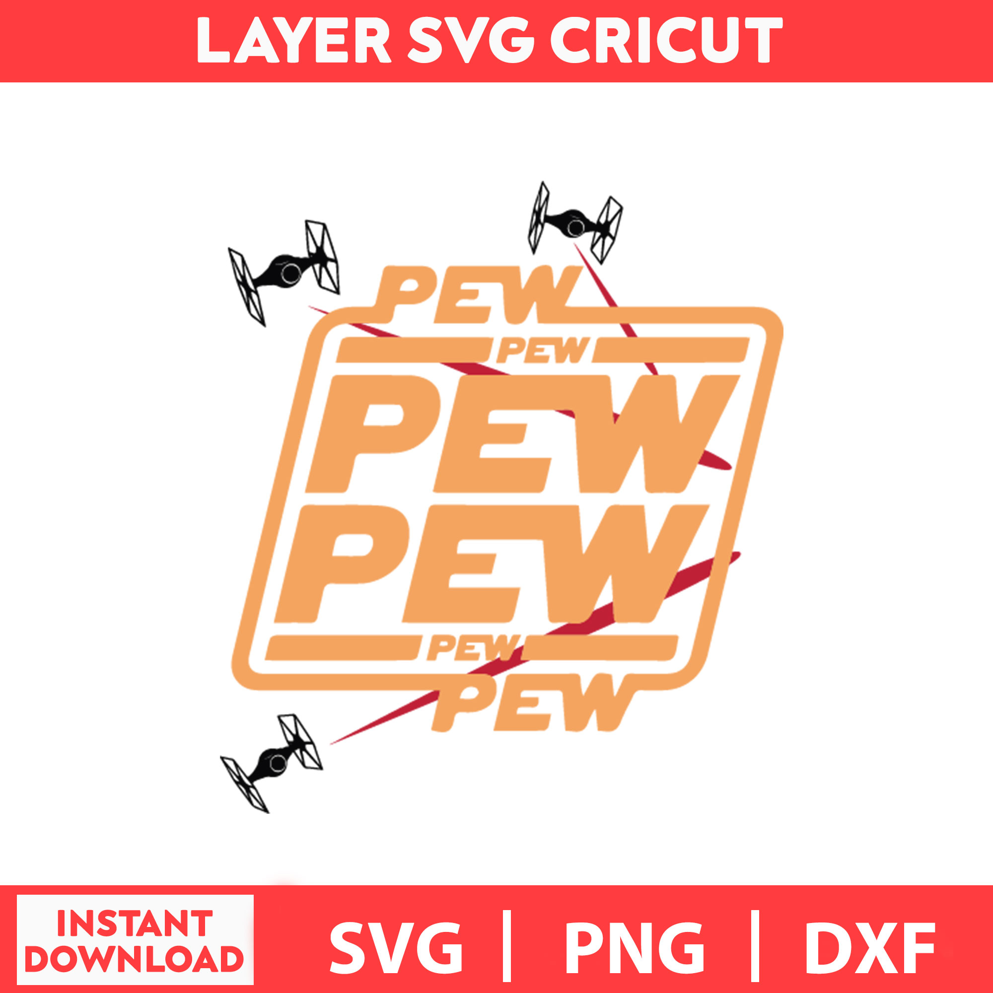 Pew Pew Pew Orange Charecters Svg, Mandalorian Svg, Darth Va | Inspire ...