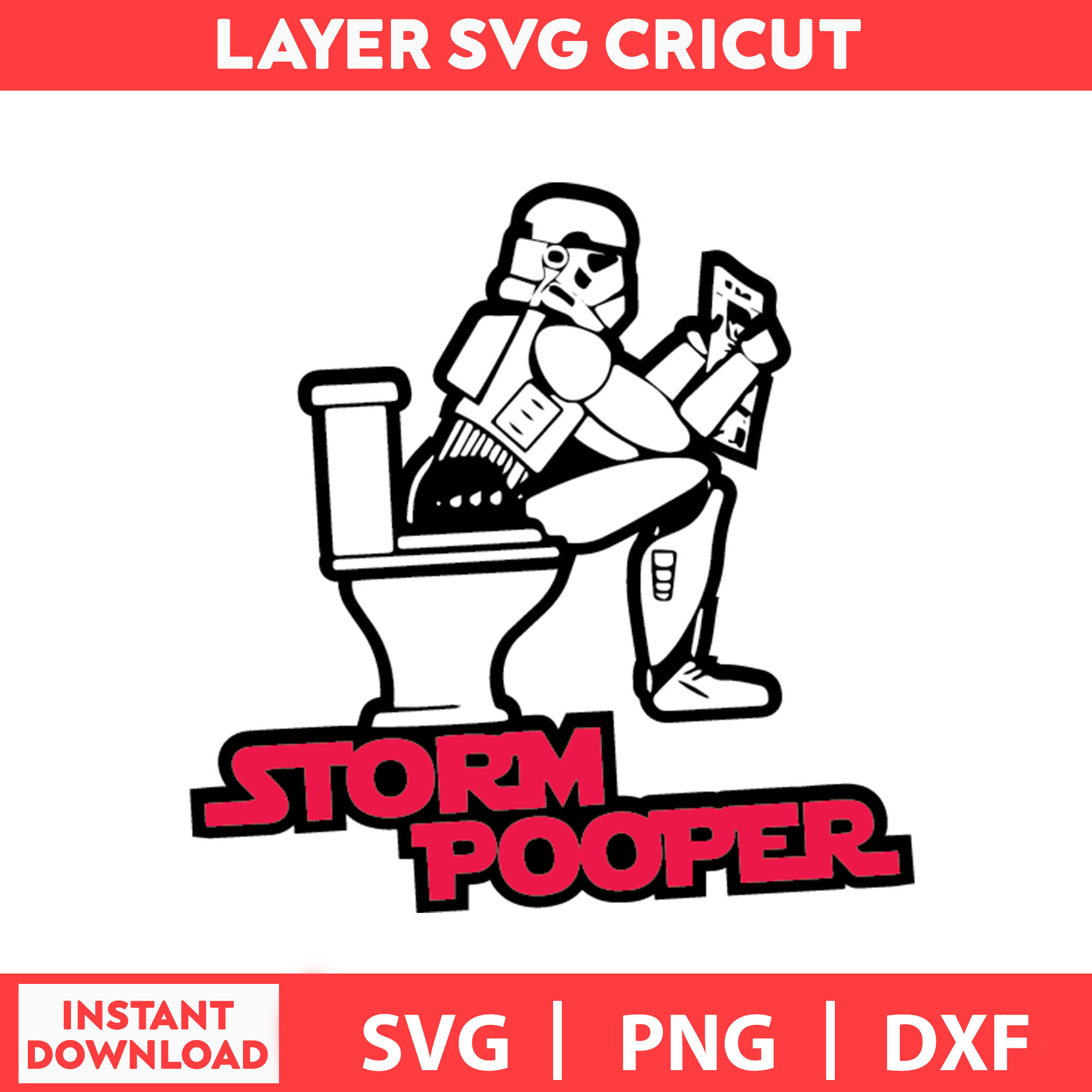 Storm Pooper Charecters Svg, Mandalorian Svg, Darth Vader Sv - Inspire ...