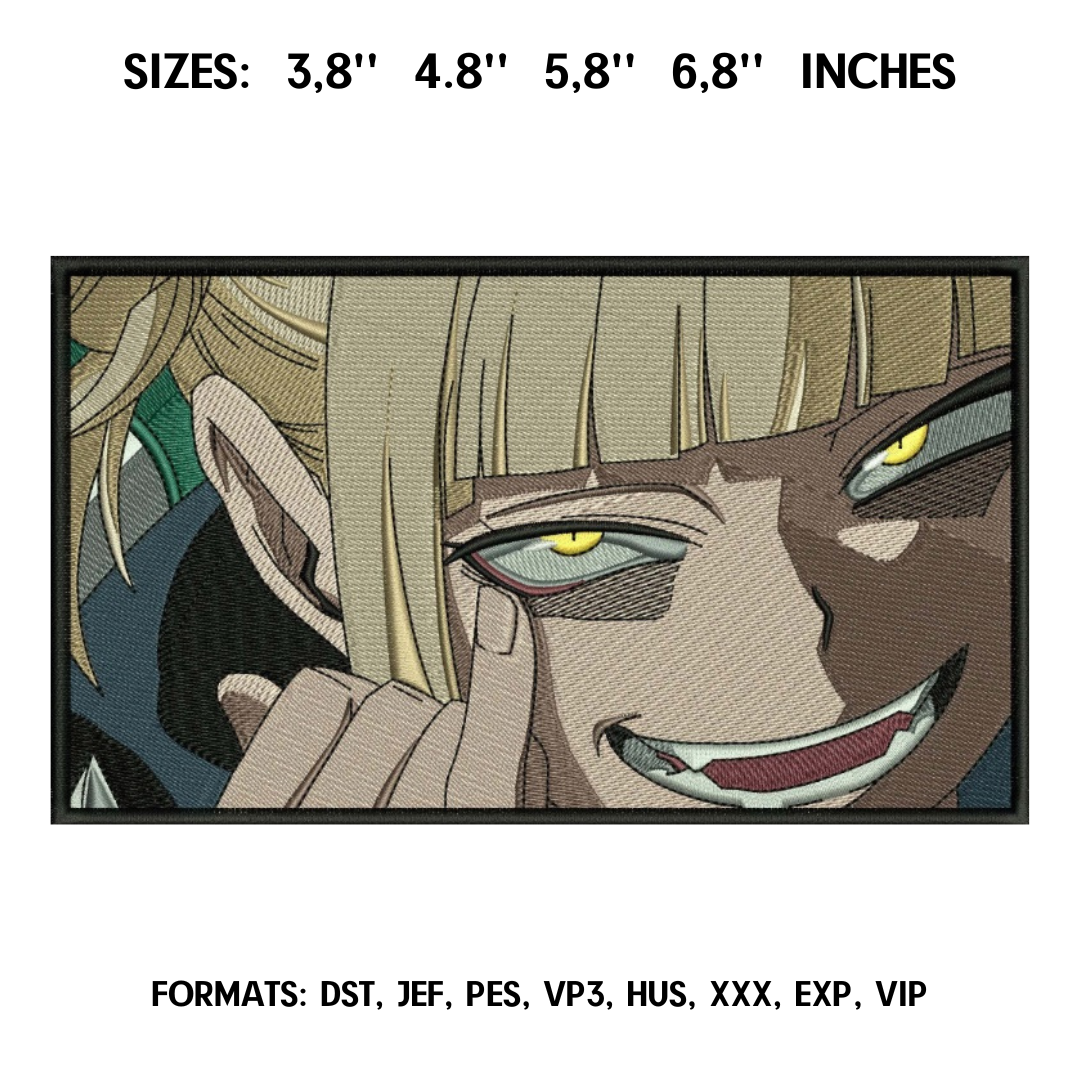 Himiko Toga Embroidery Design File / My Hero Academia Anime | Inspire ...