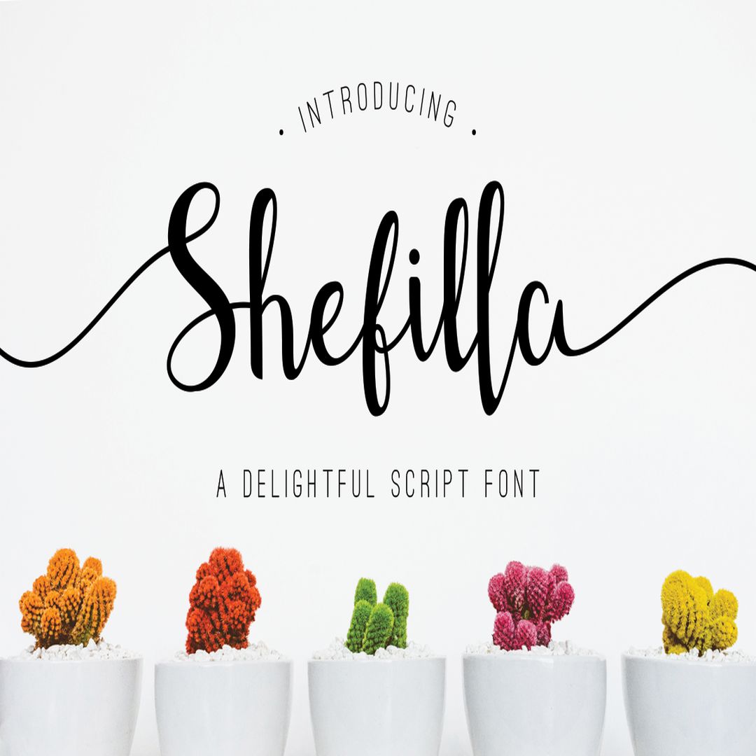 Shefilla – Script Font Trending Fonts - Digital Font - Inspire Uplift