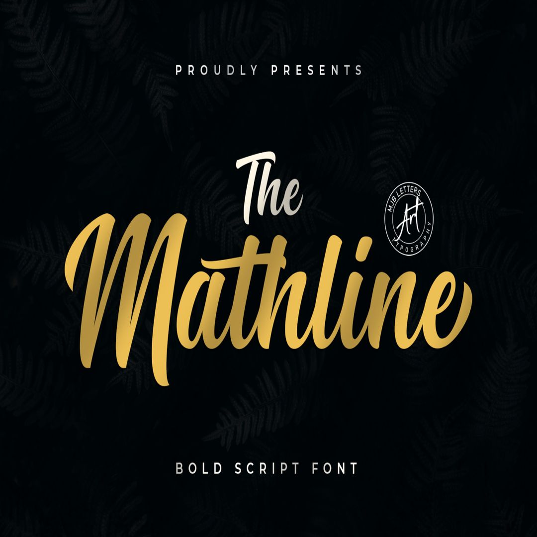 Mathline Bold Script Font Trending Fonts - Digital Font - Inspire Uplift