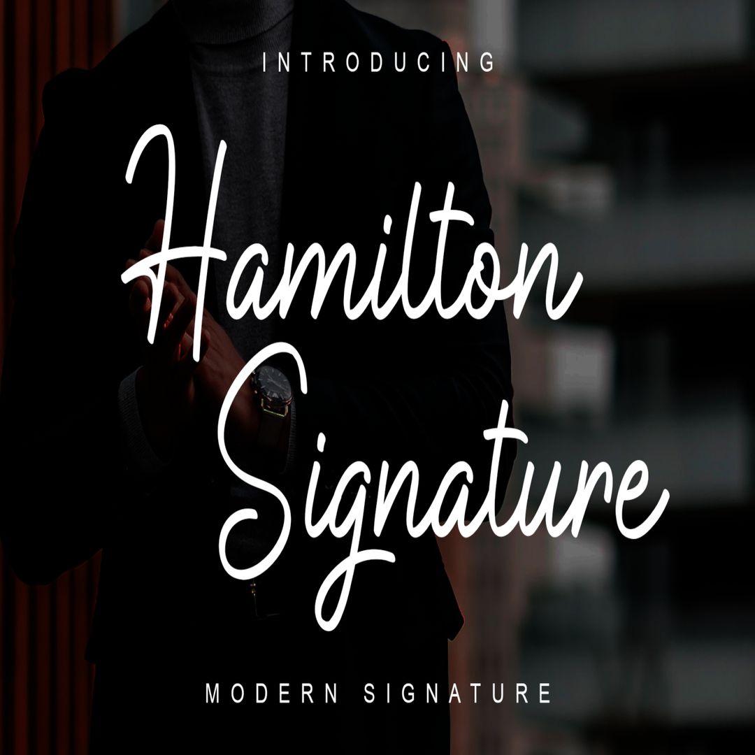 Hamilton Signature Font Trending Fonts - Digital Font | Inspire Uplift