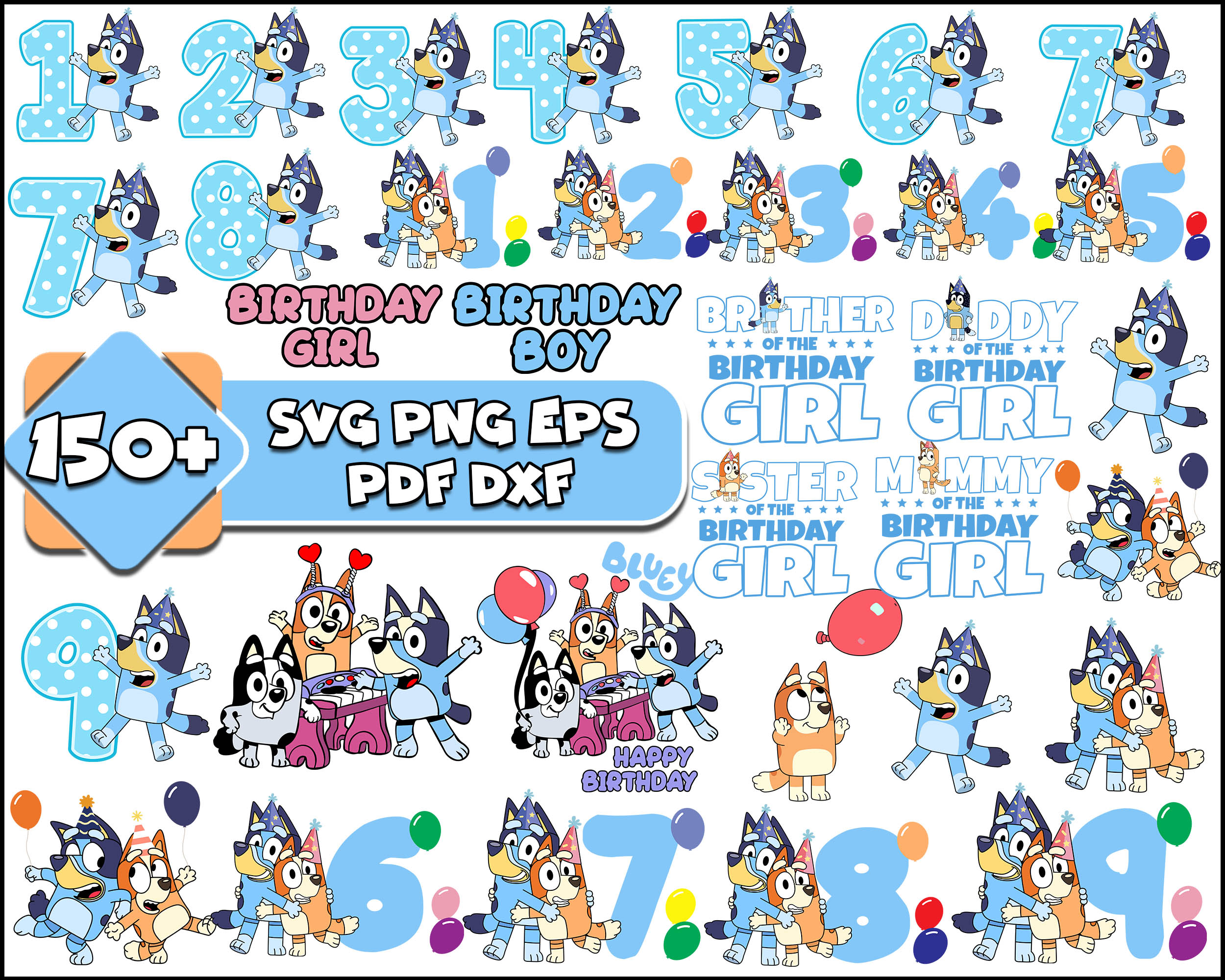 Bluey, Bluey Svg, Bluey Birthday, Bluey Birthday Decorations | Inspire ...