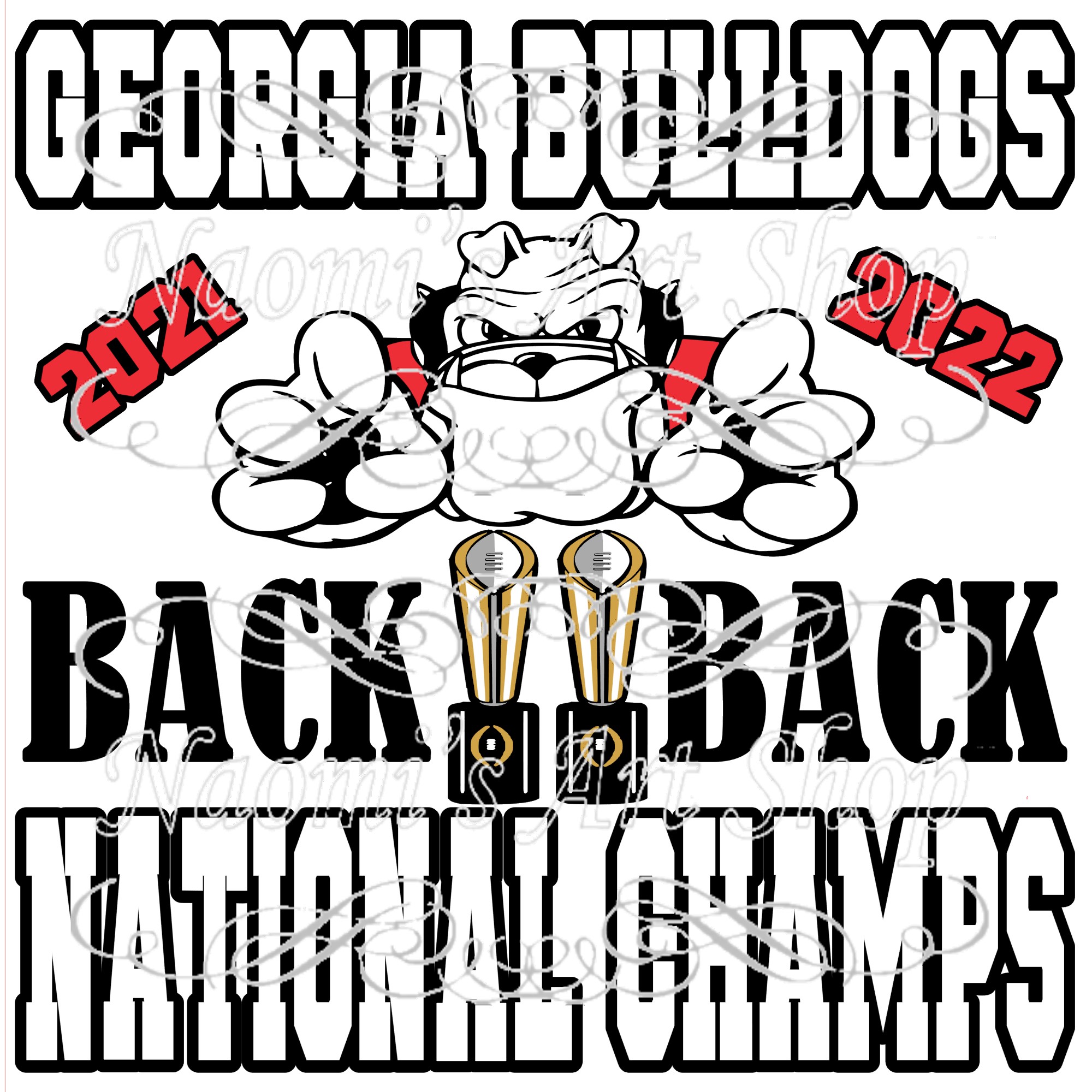 National Champs Back to Back SVG, PNG, JPG | Inspire Uplift
