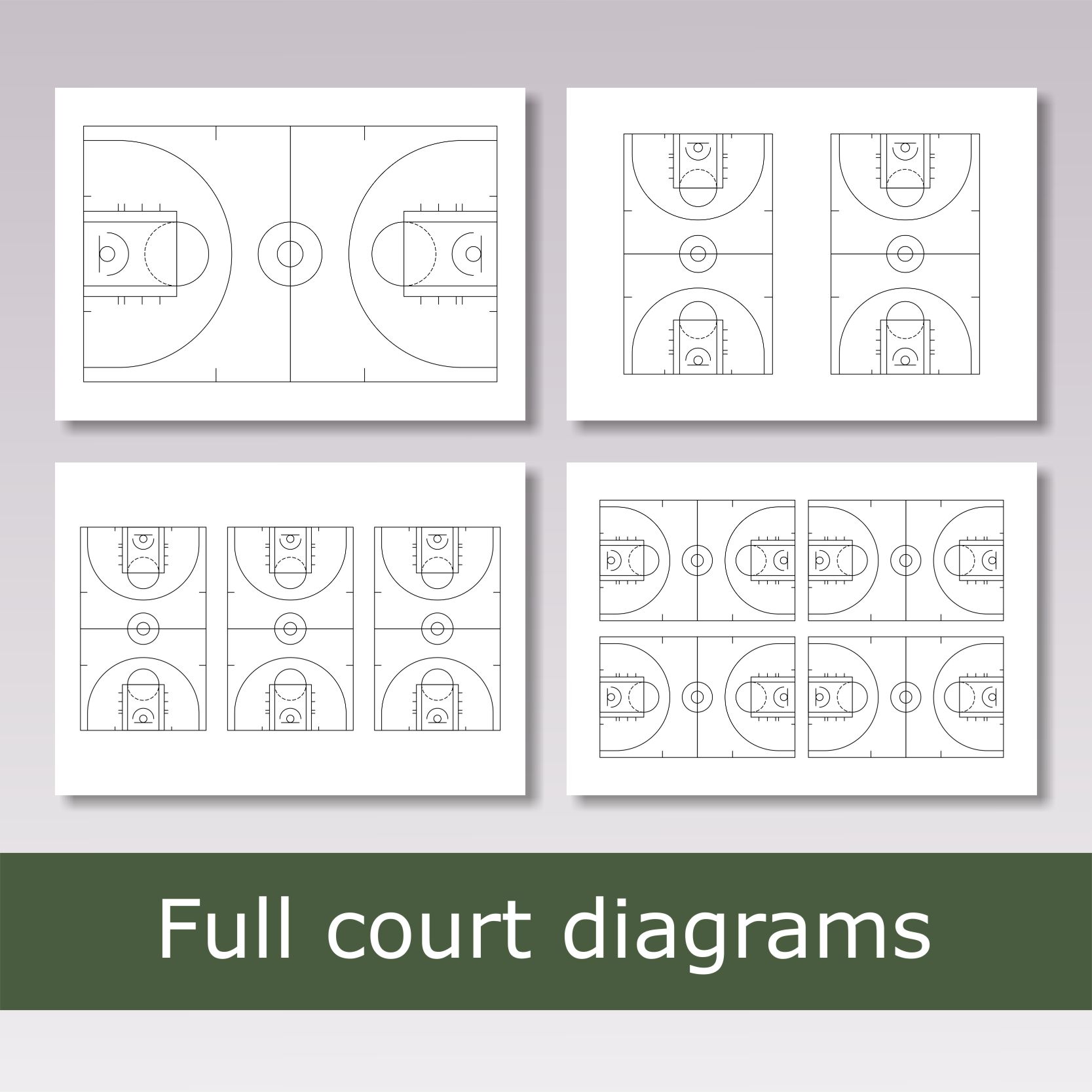 Blank Basketball Court For Plays Printable Blank Basketball Court