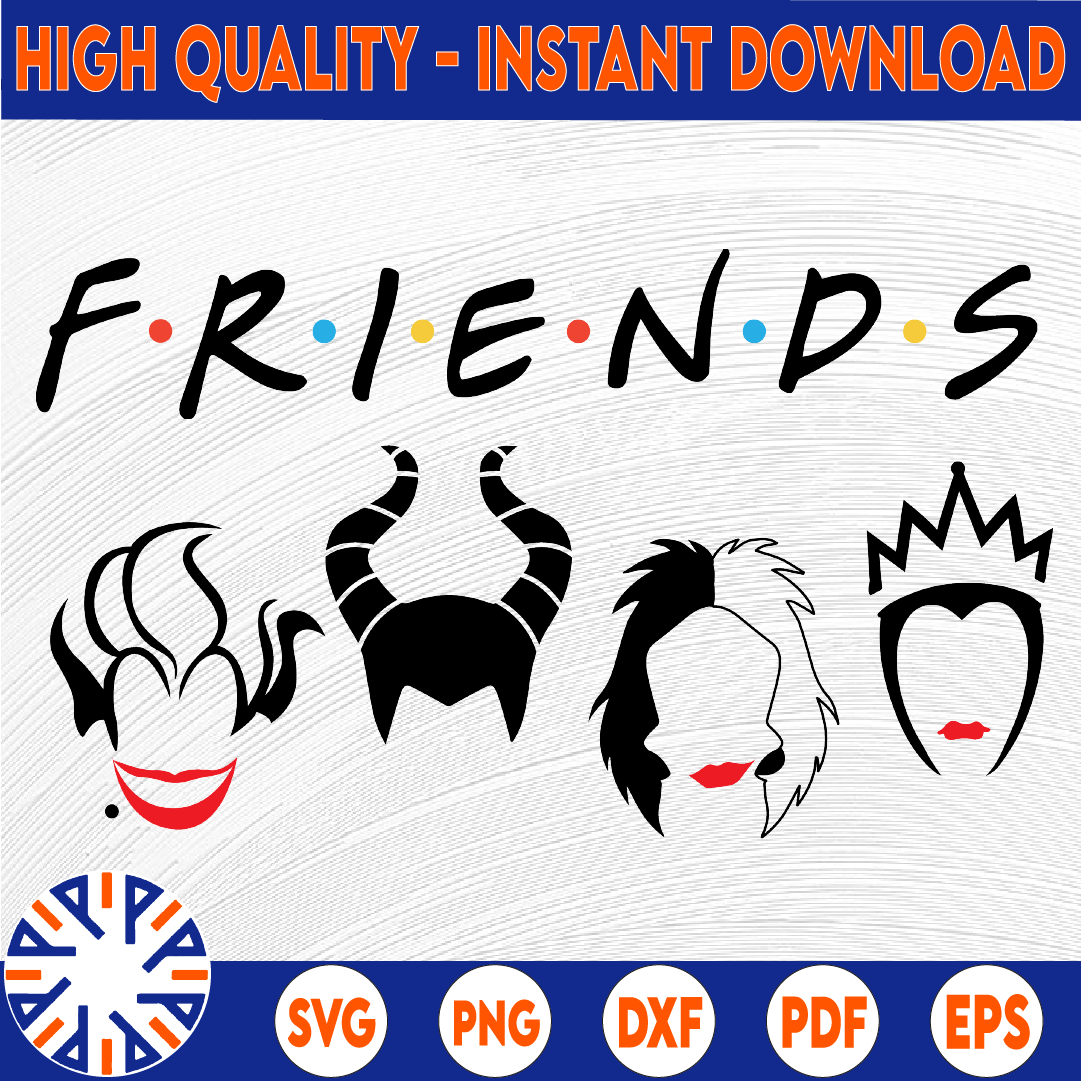 Disney Villains friends SVG, Disney Villains, Disney Villain | Inspire ...